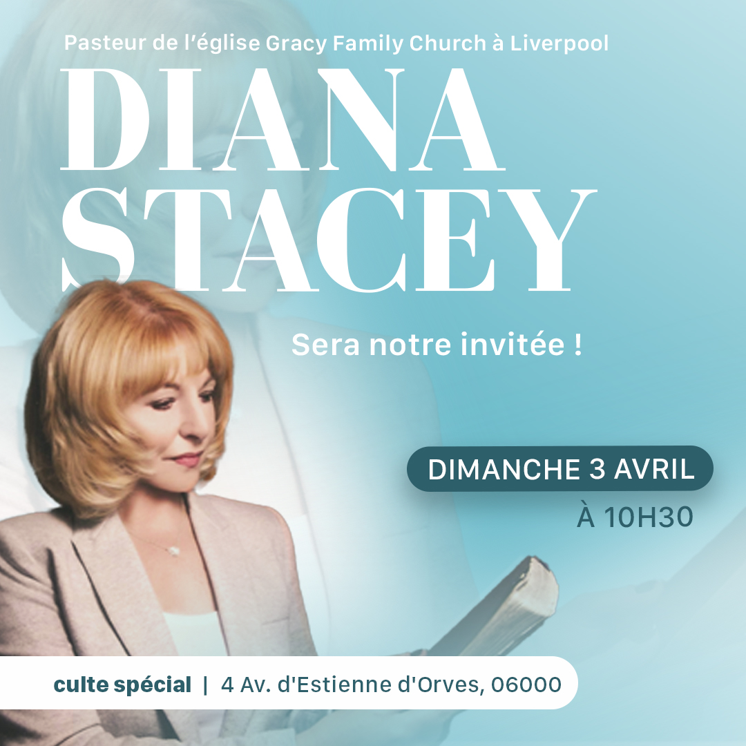 Culte du 3 avril : invitée Pasteur Diana Stacey - Ekklesia 21